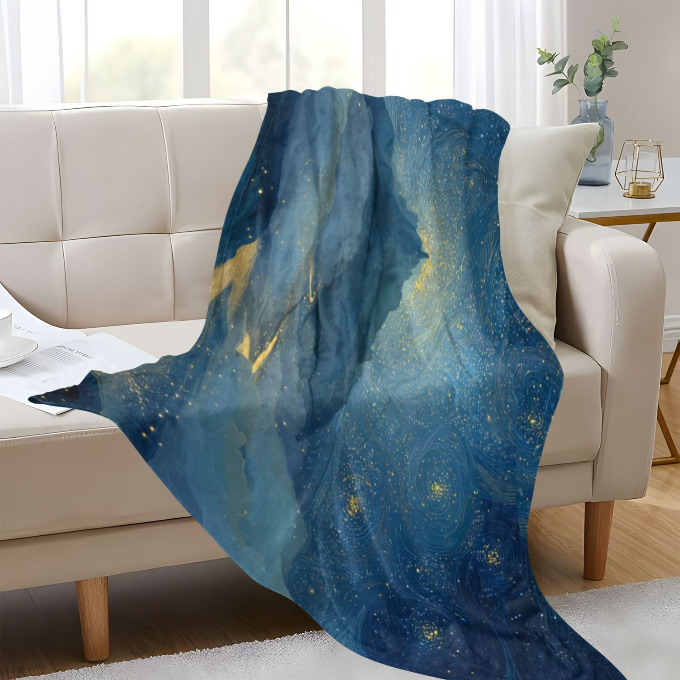 Plush Blankets Soft Glowing Throw Soft Cozy Blankets For Couch Bed ...