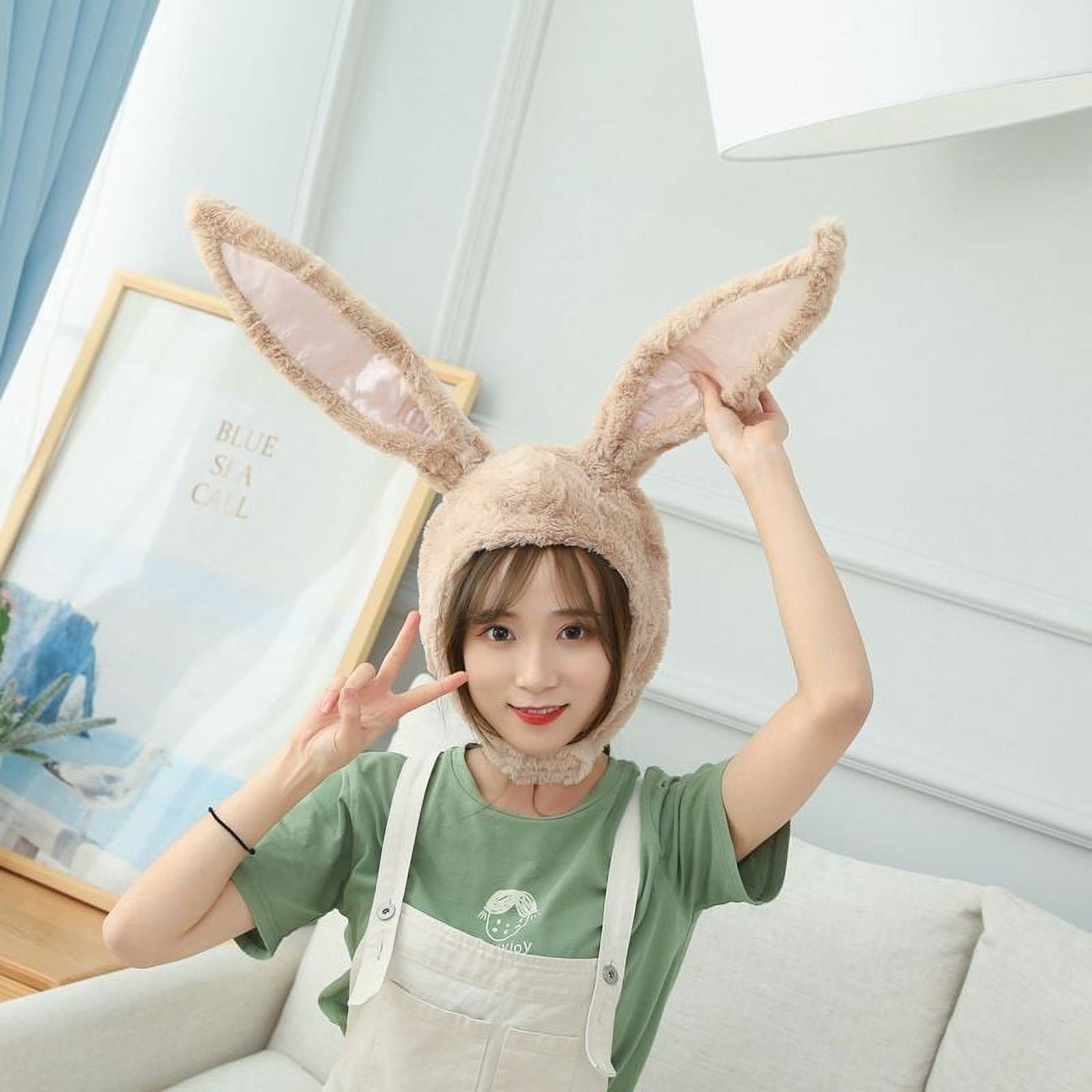 Plush Bunny Hat Rabbit Ear Hat Party Dress-up Hat Cosplay Costume ...