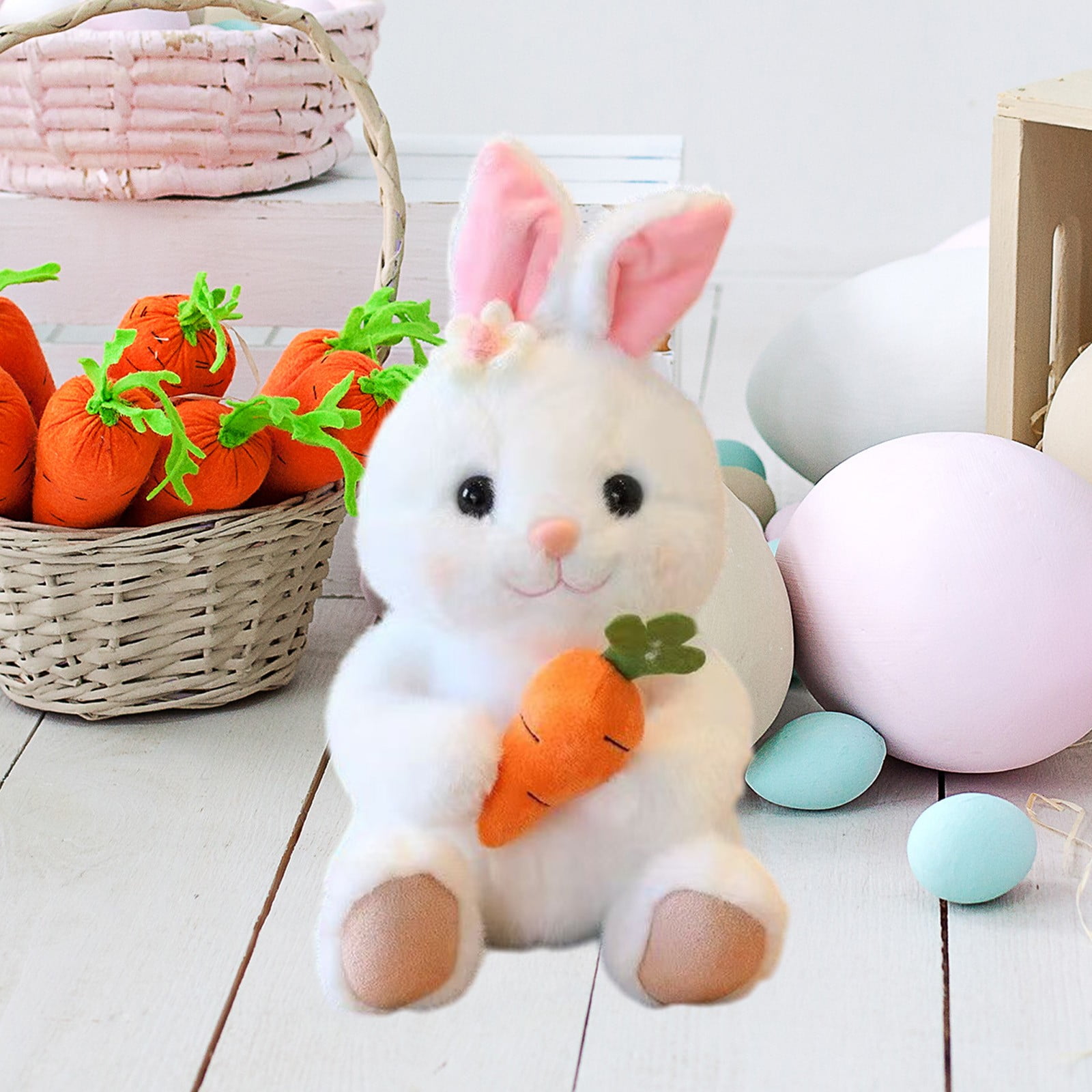 Plush Bunny Stuffed Animal,Stuffed Rabbit Plush Toys,Easter Rabbit ...