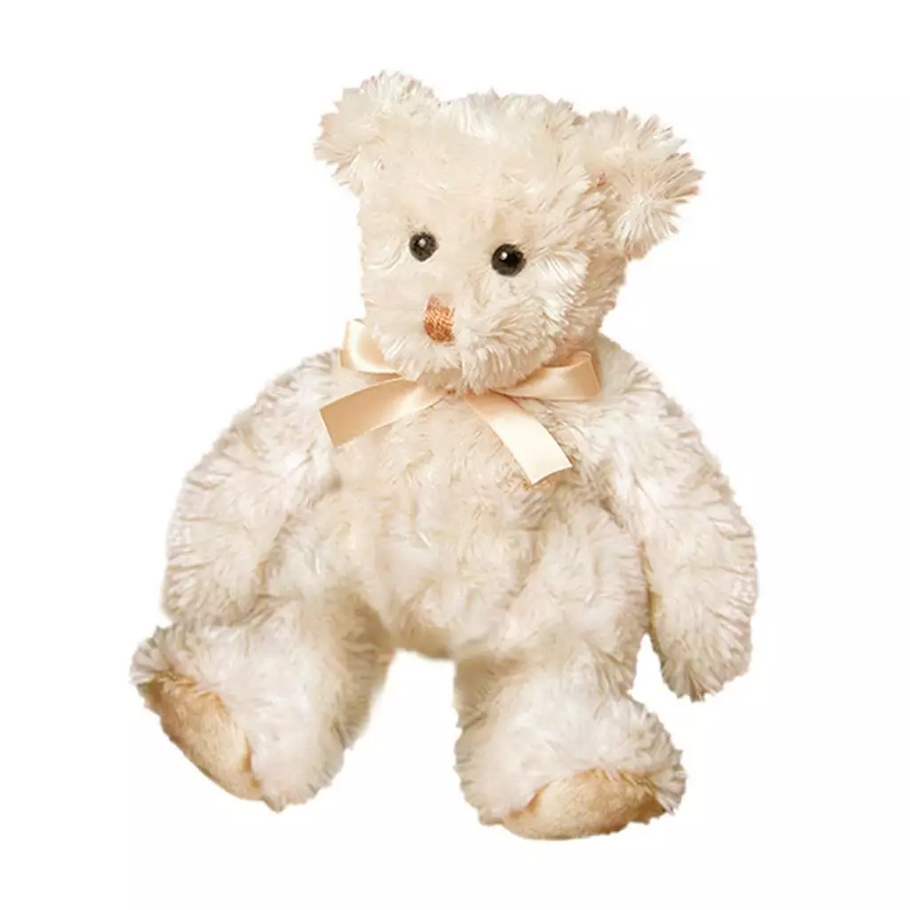 Plush CREAM FUZZY BEAR Teddy Stuffed Animal - by Douglas Cuddle Toys ...