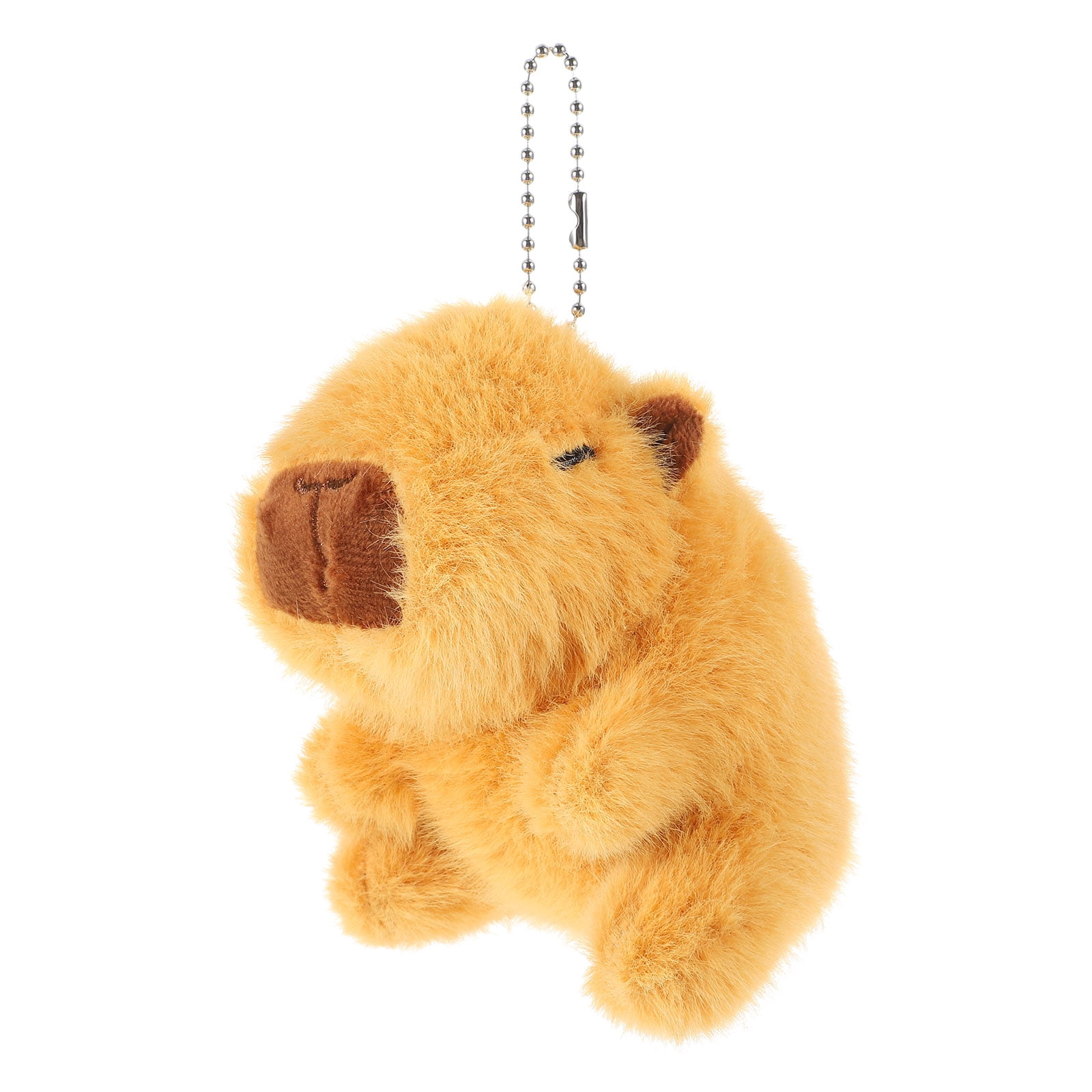 HEMOTON 1 Pcs Plush Capybara Ornament Light Brown Keychain for Students ...