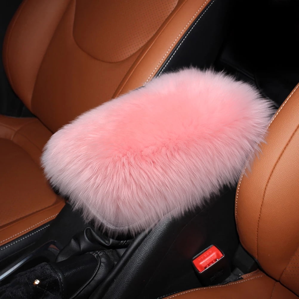 Plush Car Armrest Cover Auto Center Console Protective Cover Car Arm ...