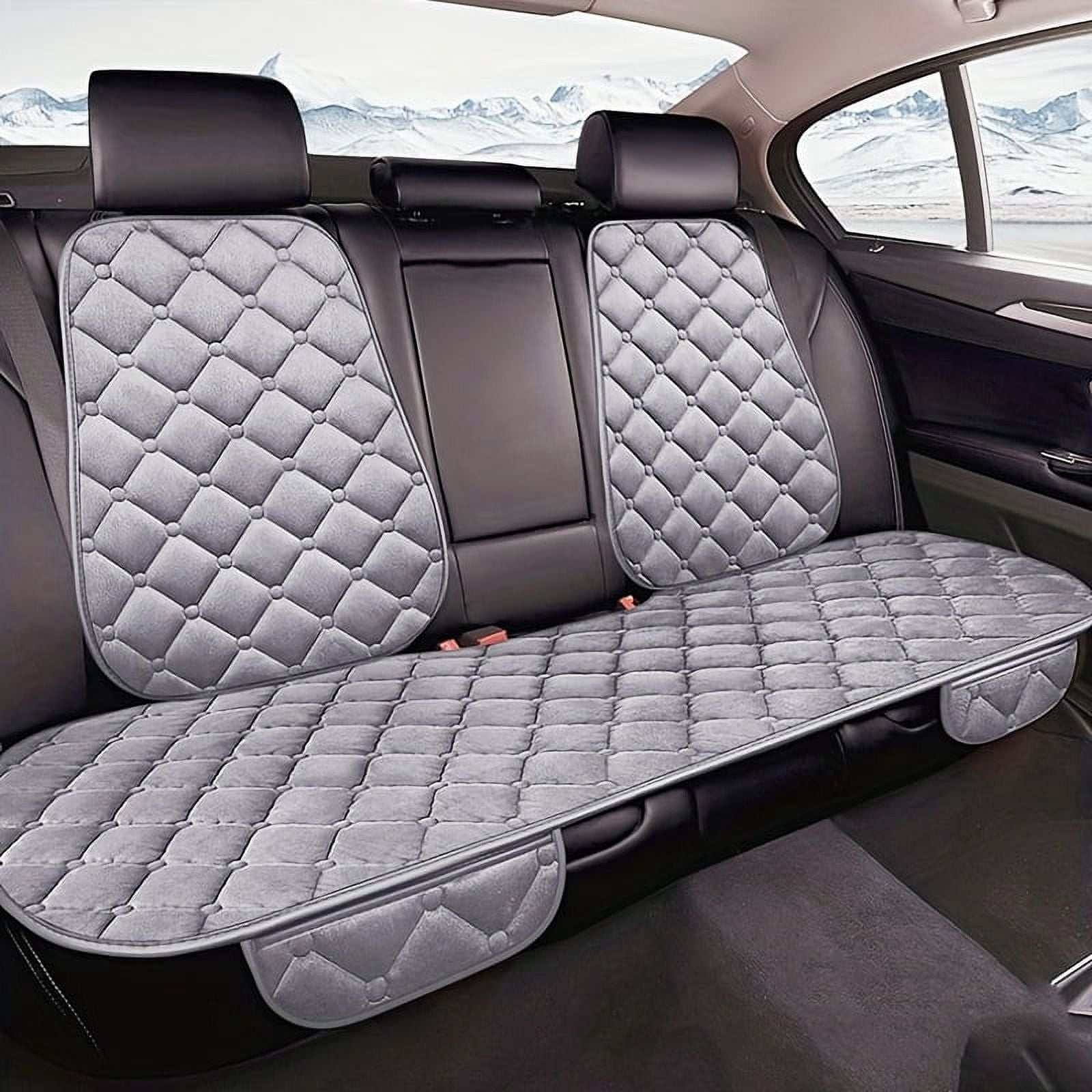 Plush Car Seat Cover Rear Cushion Breathable Protector Mat Pad ...