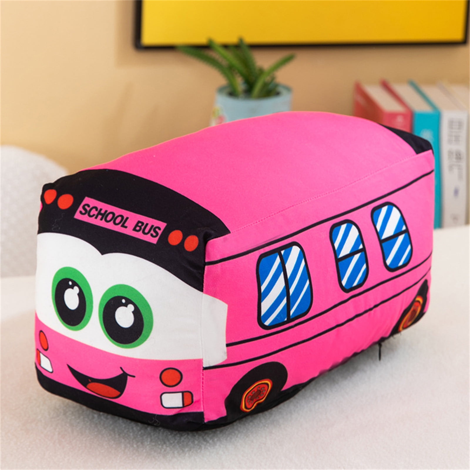 Plush Car T-oy under $5! Xqxayjr Plush Car Shaped Pillow, Realistic Bus ...