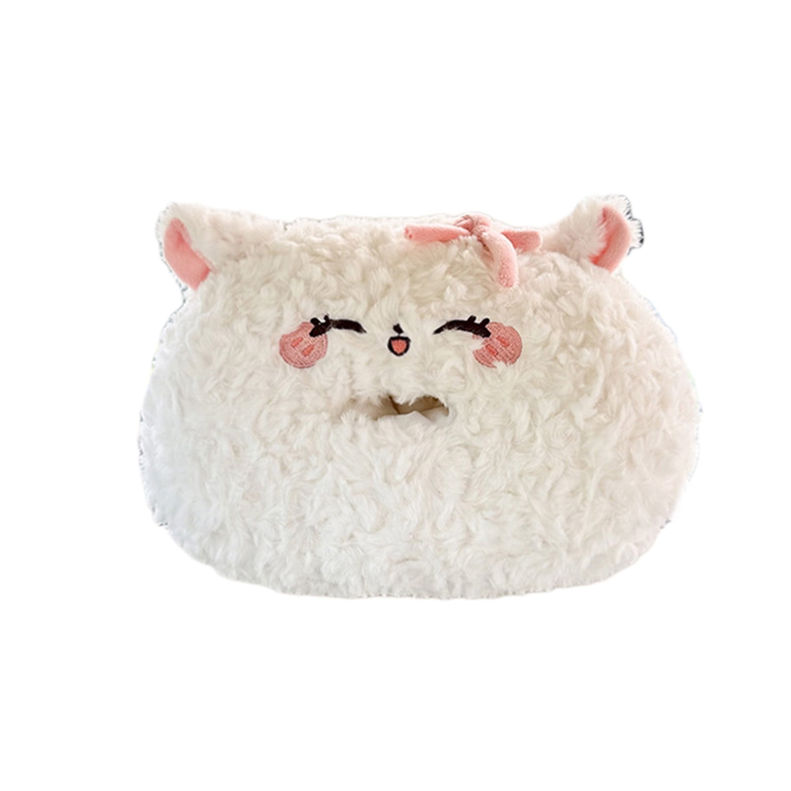 Plush Car Tissue Boxes Car Backseat Hanging Tissue Bag - Kawaii Tissue ...