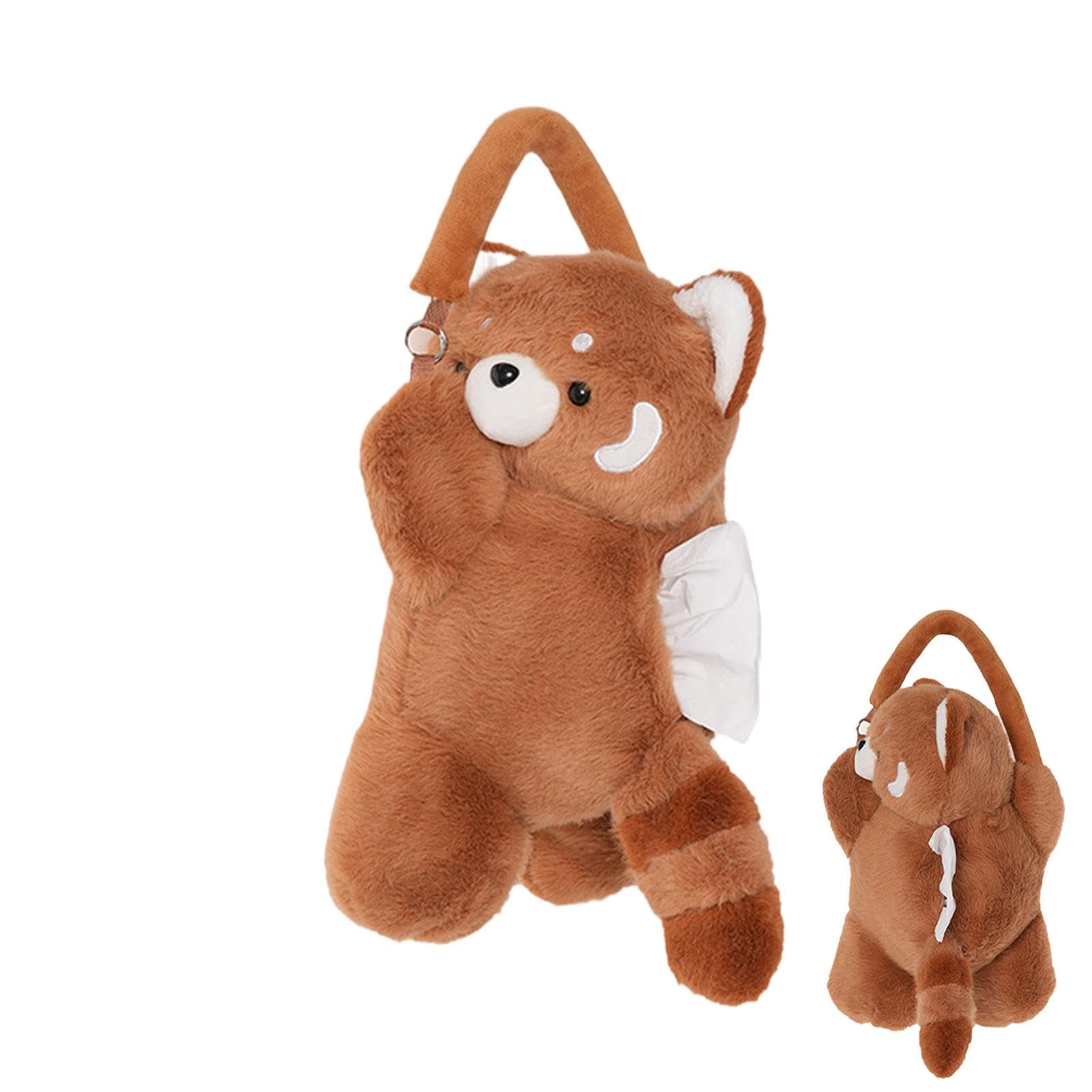 Plush Car Tissue Holder, Cute Car Tissue Box Cover, Backseat Tissue ...