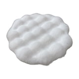 Plush Cat Bed Mat, 12" Round Dog Bed Pillow, Puppy Kitty Relying ...