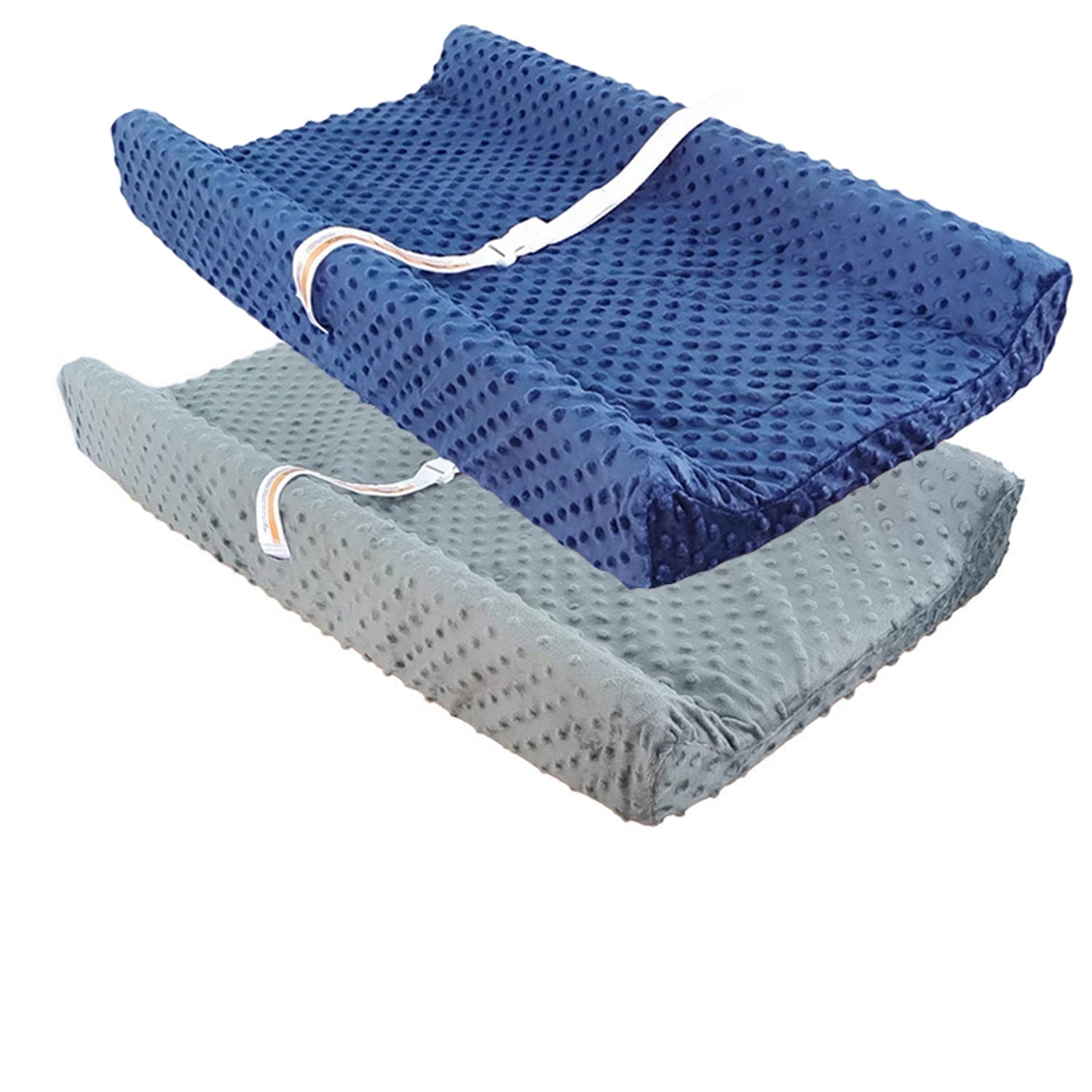 Plush Changing Pad Covers Sheet 2-Pack for Baby with Ultra Soft Minky ...
