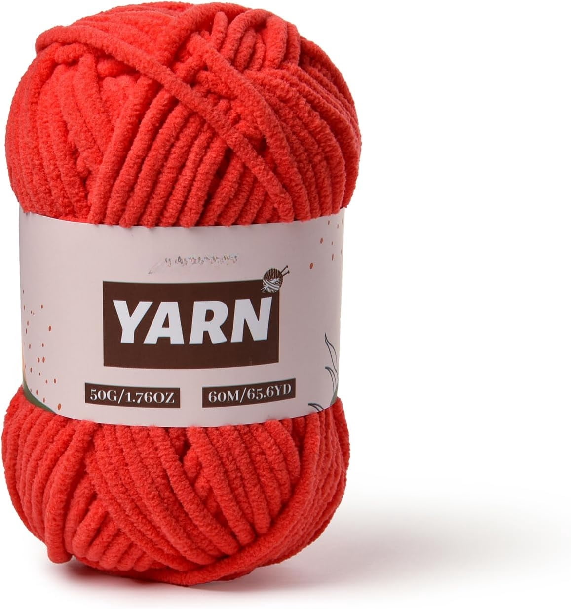 Plush Chenille Chunky Crochet Yarn - Baby Yarn for Crocheting Soft ...