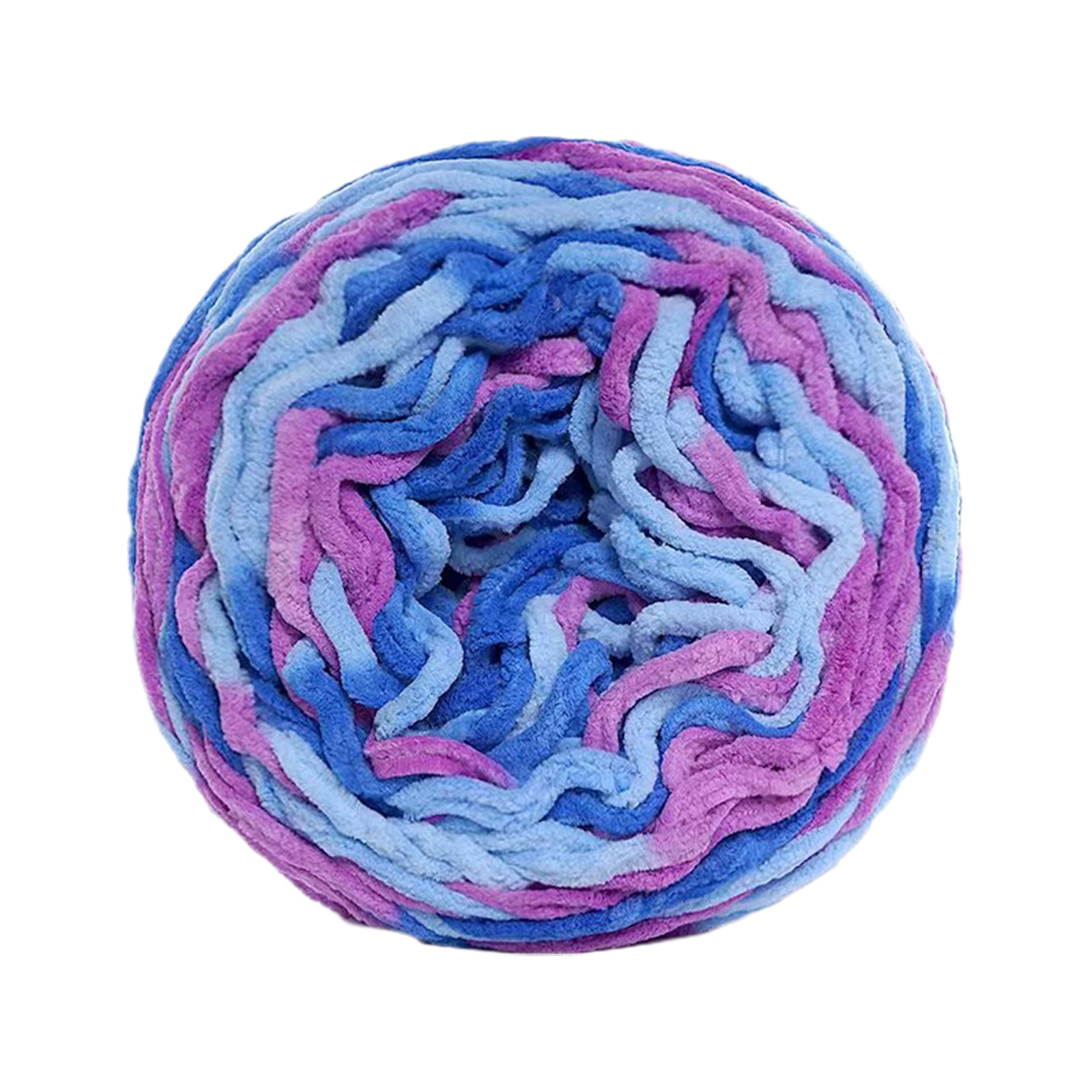 Plush Chenille Chunky Yarn for Crocheting 87 Yards - Bulky Thick Fluffy ...