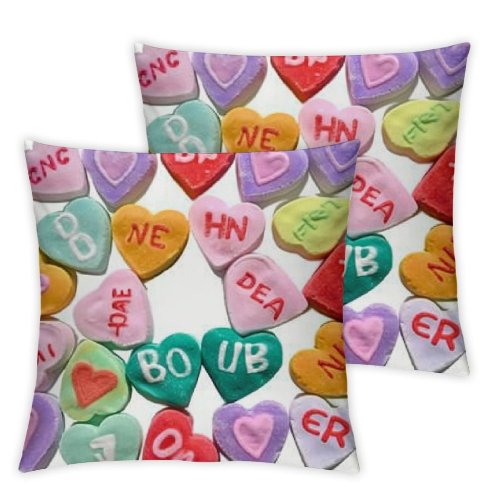 Plush Conversation Hearts Valentines Day Conversation Heart Pillow ...