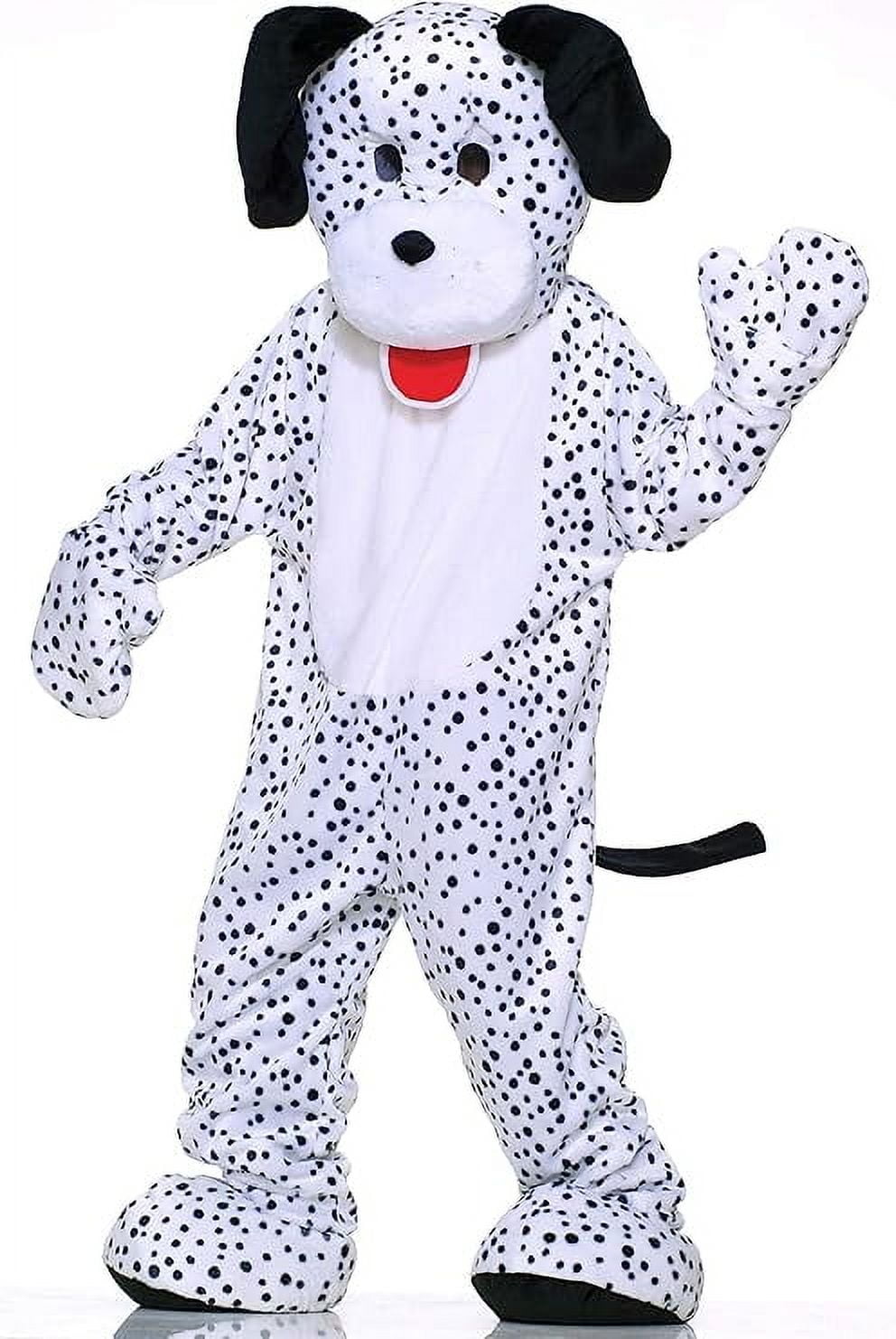 Plush Dalmatian Mascot Dalmatian Costume - Black and White Dog Mascot ...