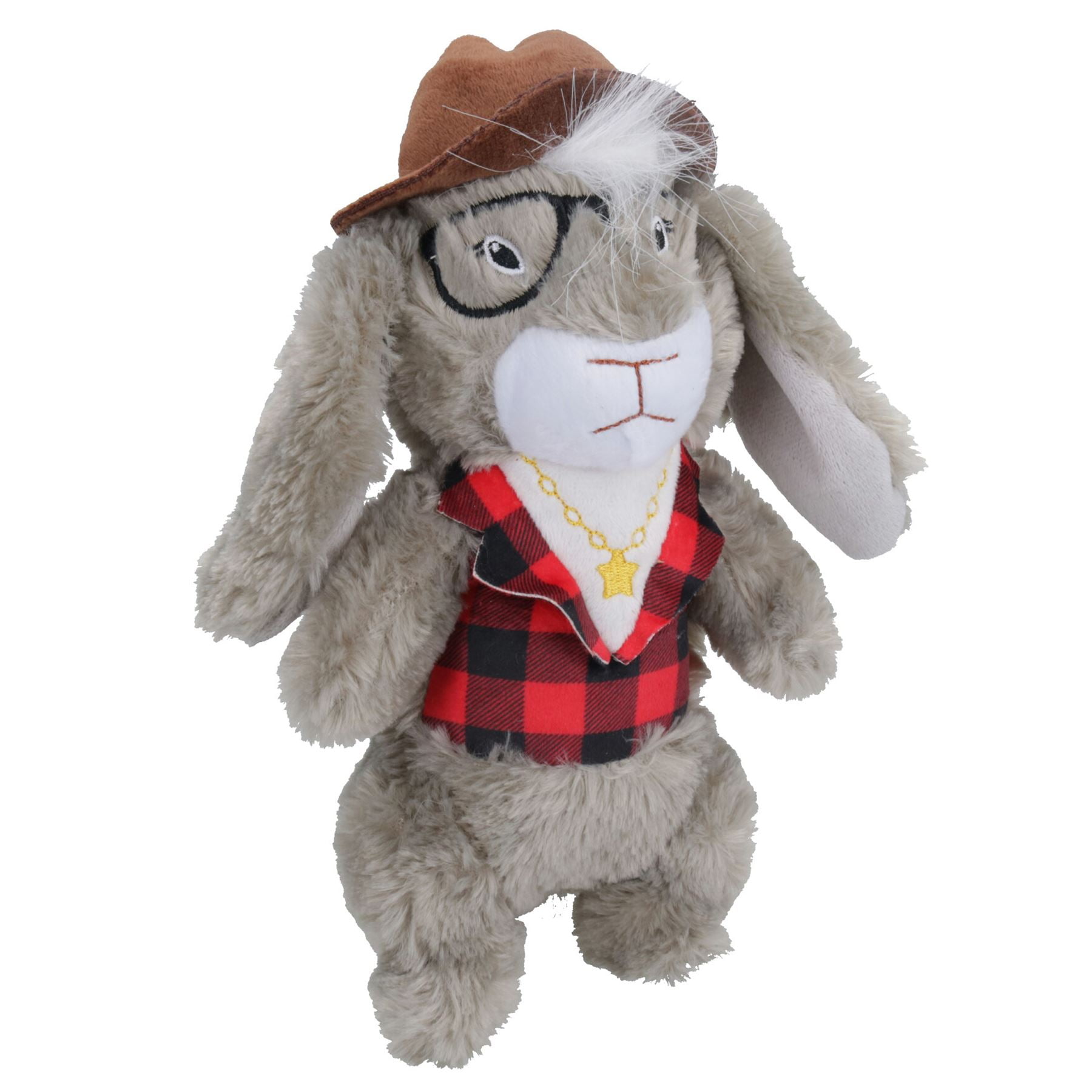 Plush Dandy Dude Rabbit Dog Puppy Play Time Soft Toy With Squeaker ...
