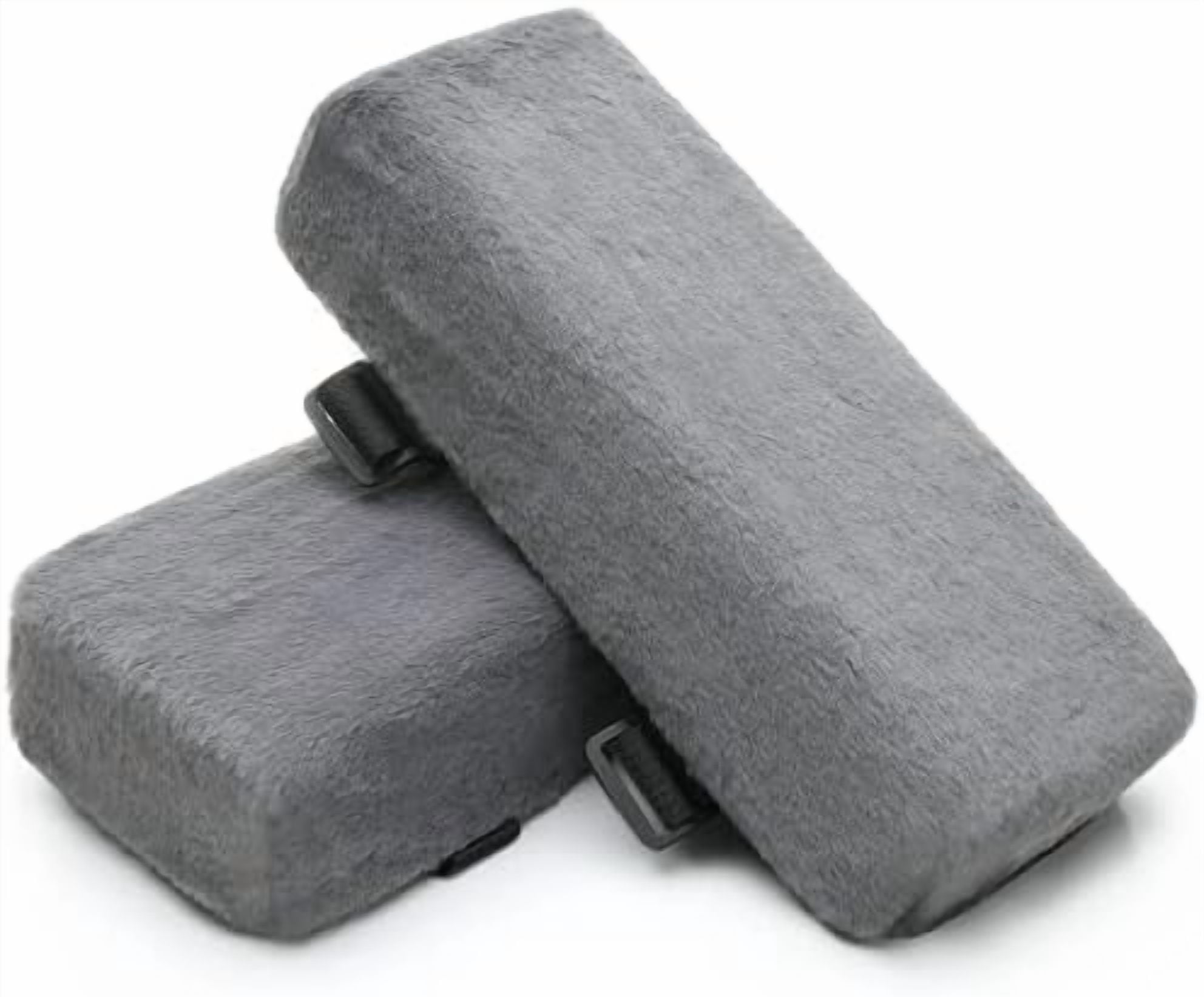 Plush Dark Gray Office Chair Gaming Chair Armrest Cushions Elbow Pillow ...