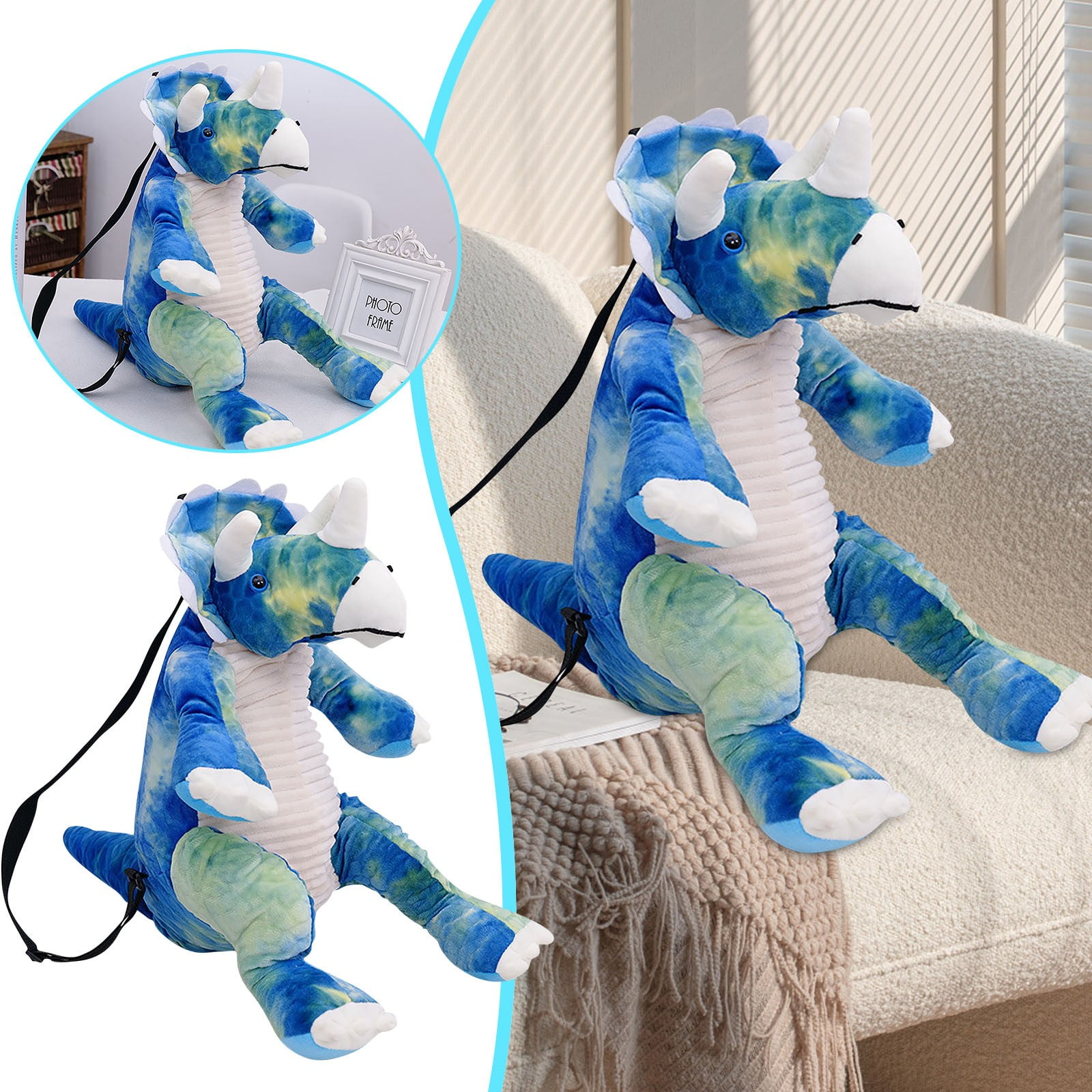 Plush Dinosaur Backpack, 24" Stuffed Animal Dinosaur Backpack , Plushie ...