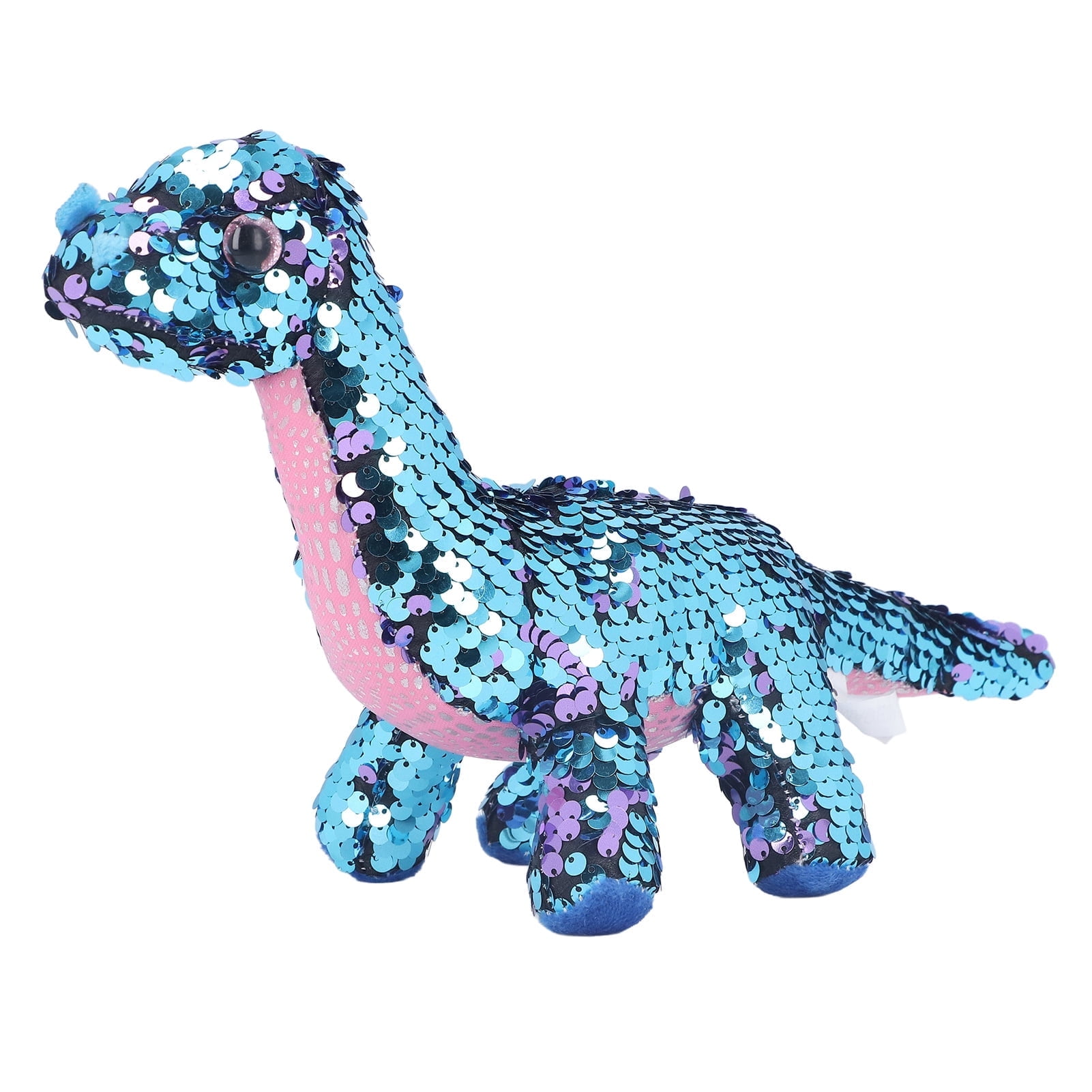 Plush Dinosaur Stuffed Animals,Sequin Dinosaur Toy Reversible Glitter ...