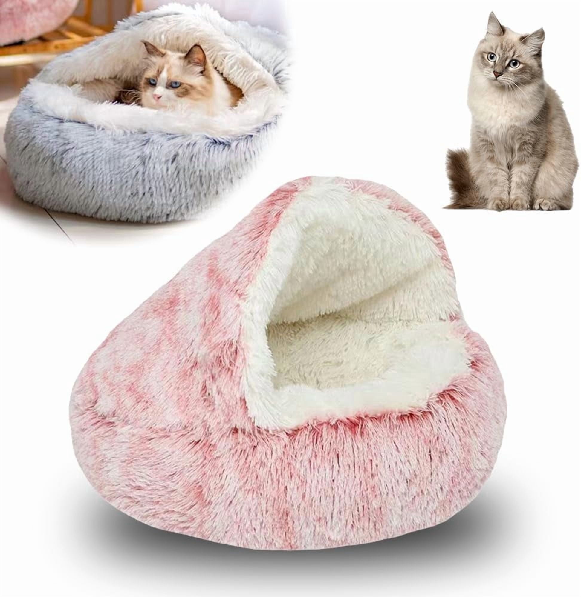 Plush Dog Bed, Dog Cave Bed, Cozy Cave Dog Bed, Cave Pet Beds For Small ...