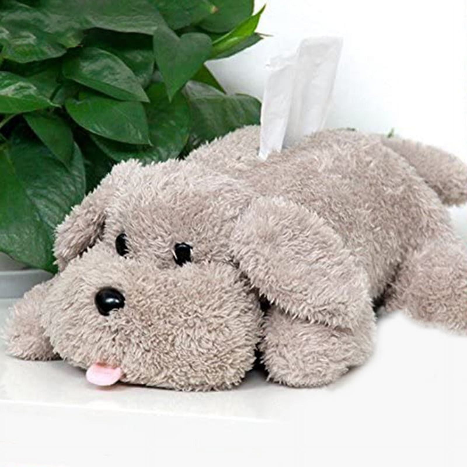 Plush Dog Toy Tissue Holder Cartoon Tissue Cover Paper Holder Napkin ...