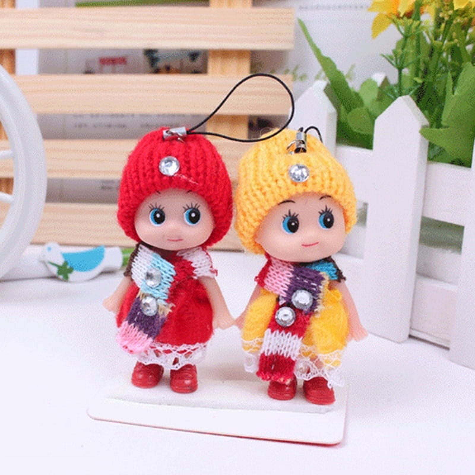 Plush Dolls Keychain Soft Stuffed Toys Keyring Mini Plush Animals Key ...