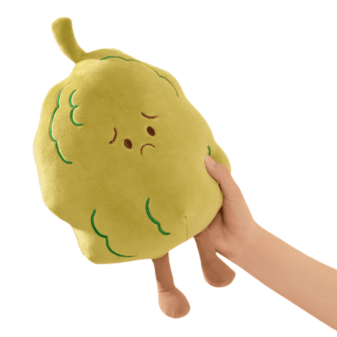 Plush Durian Toy Small Plush Toy Fun Smile Plush Toy Bitter Gourd ...