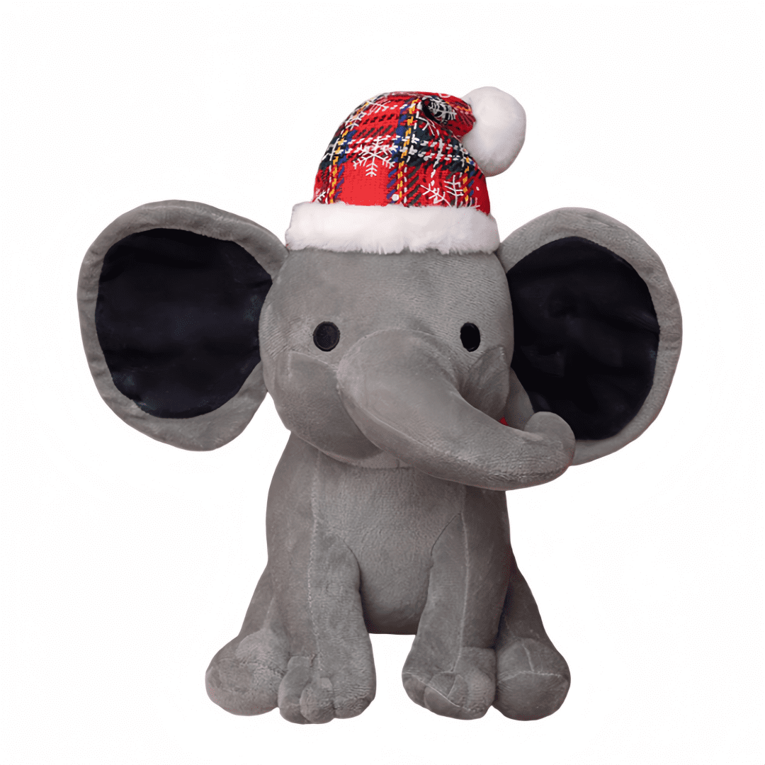 Plush Elephant Pillow Stuffed Animal Doll 9.8'' Soft Stuffed Elephant ...