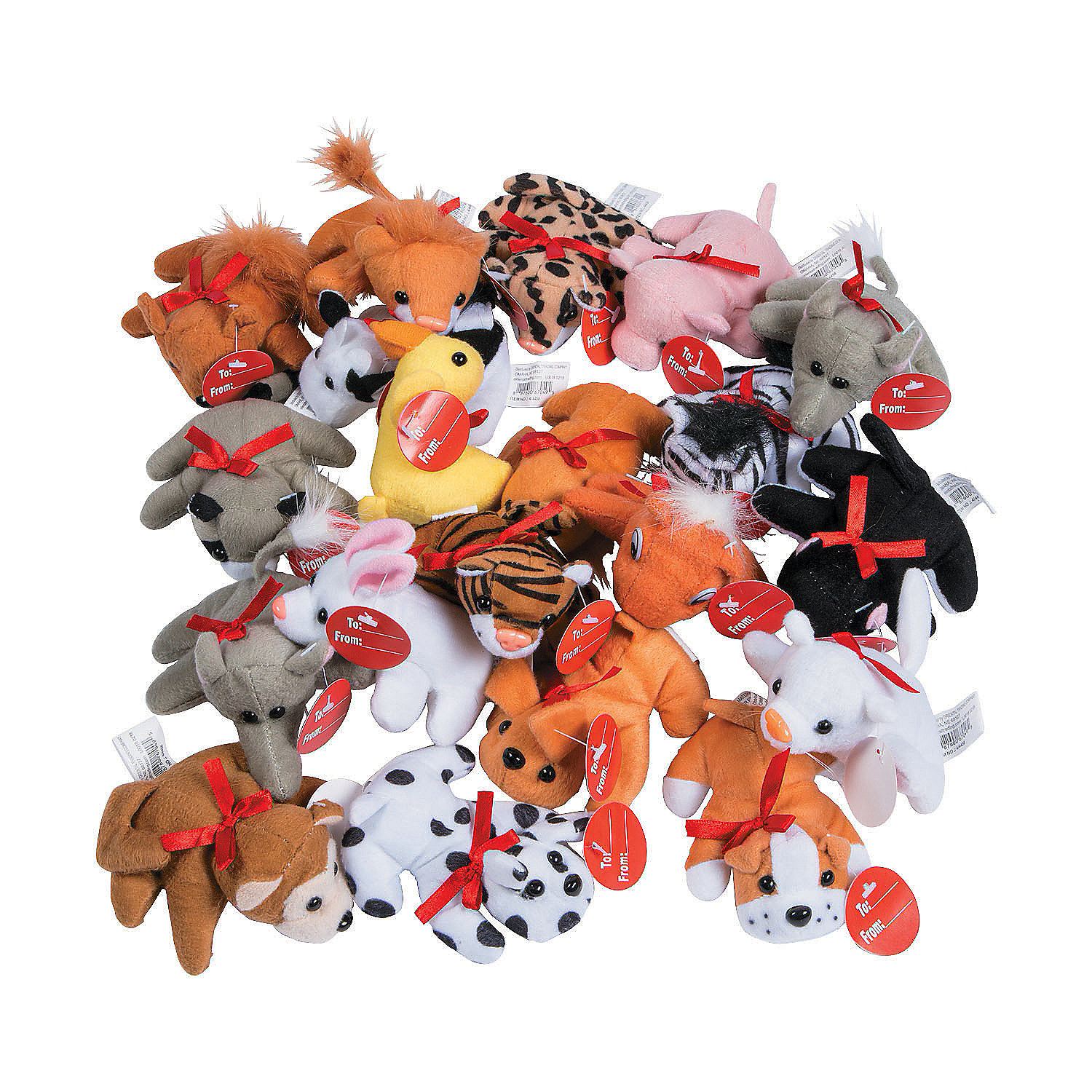 Plush Exchng Mini Plush Animal Assorted - 50 Pieces - Walmart.com