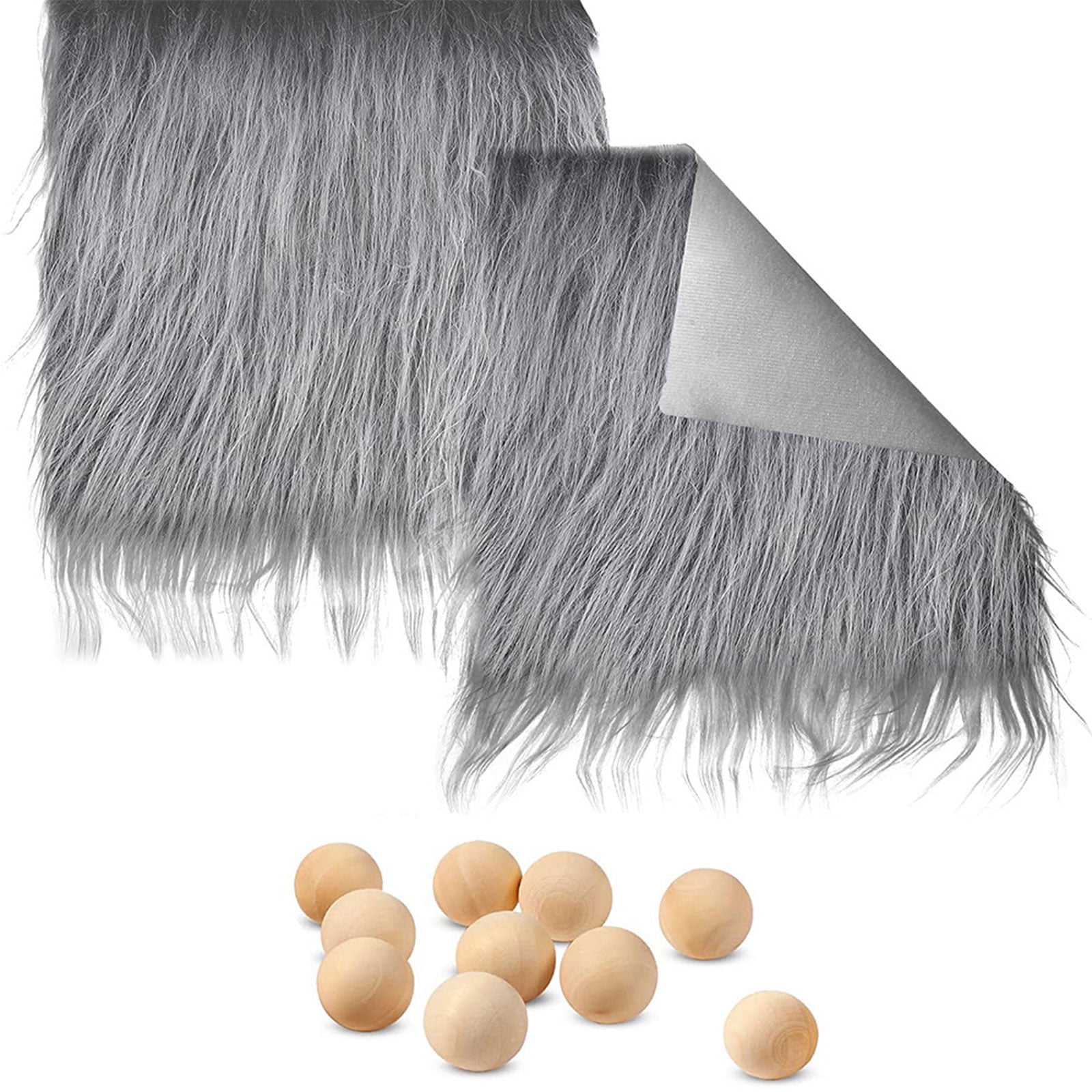 Plush Faux Fur Fabric Precut Gnomes Beard Hair DIY Chic Nail Art ...