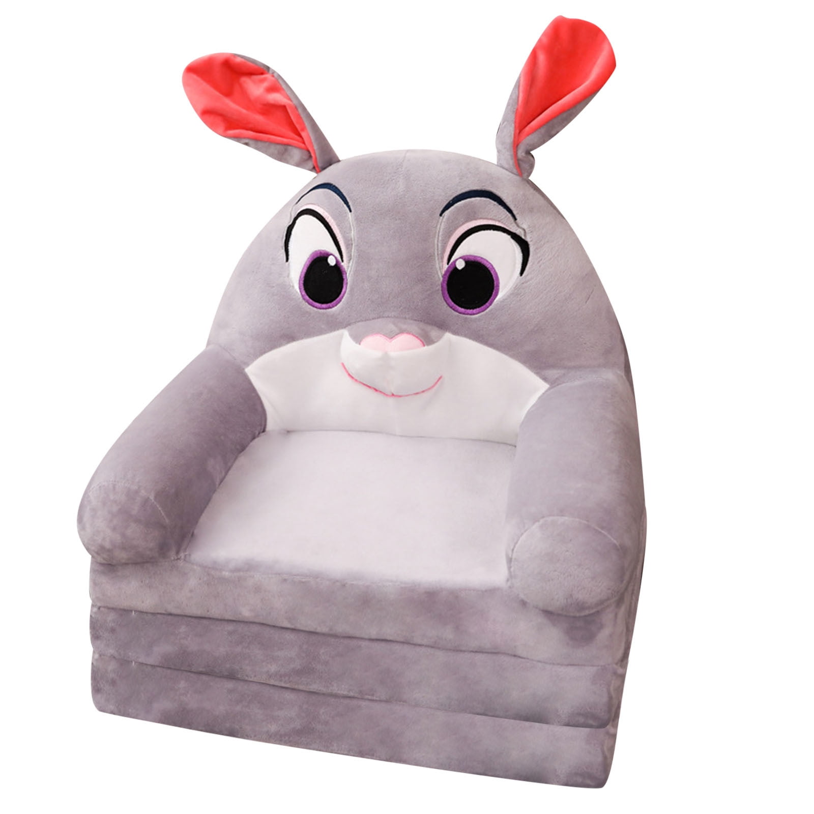 Plush Foldable Kids Sofa Backrest Armchair 2 in 1 Foldable Children ...