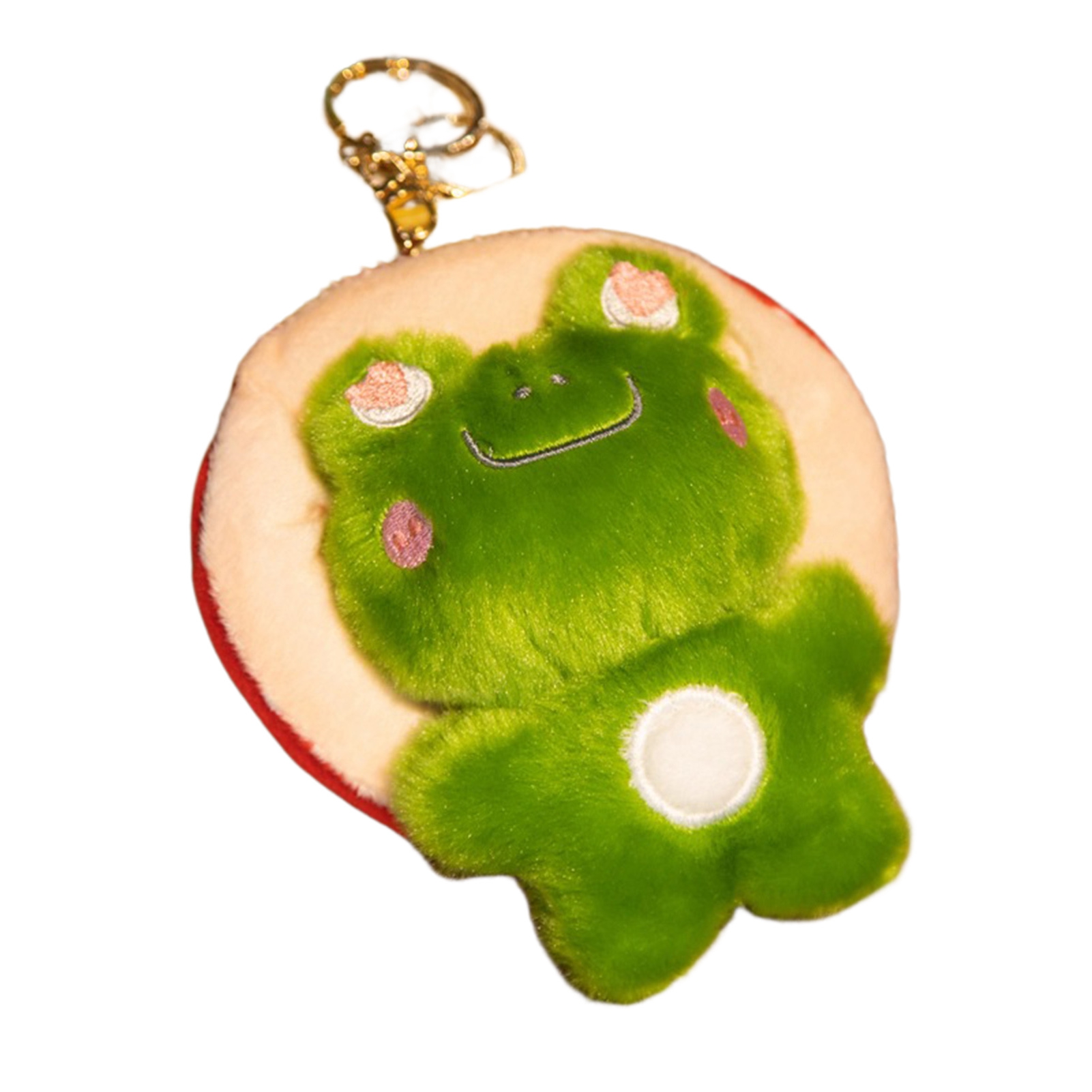 Plush Frog Doll Soft PP Cotton Filling Cute Charm Mushroom Frog ...