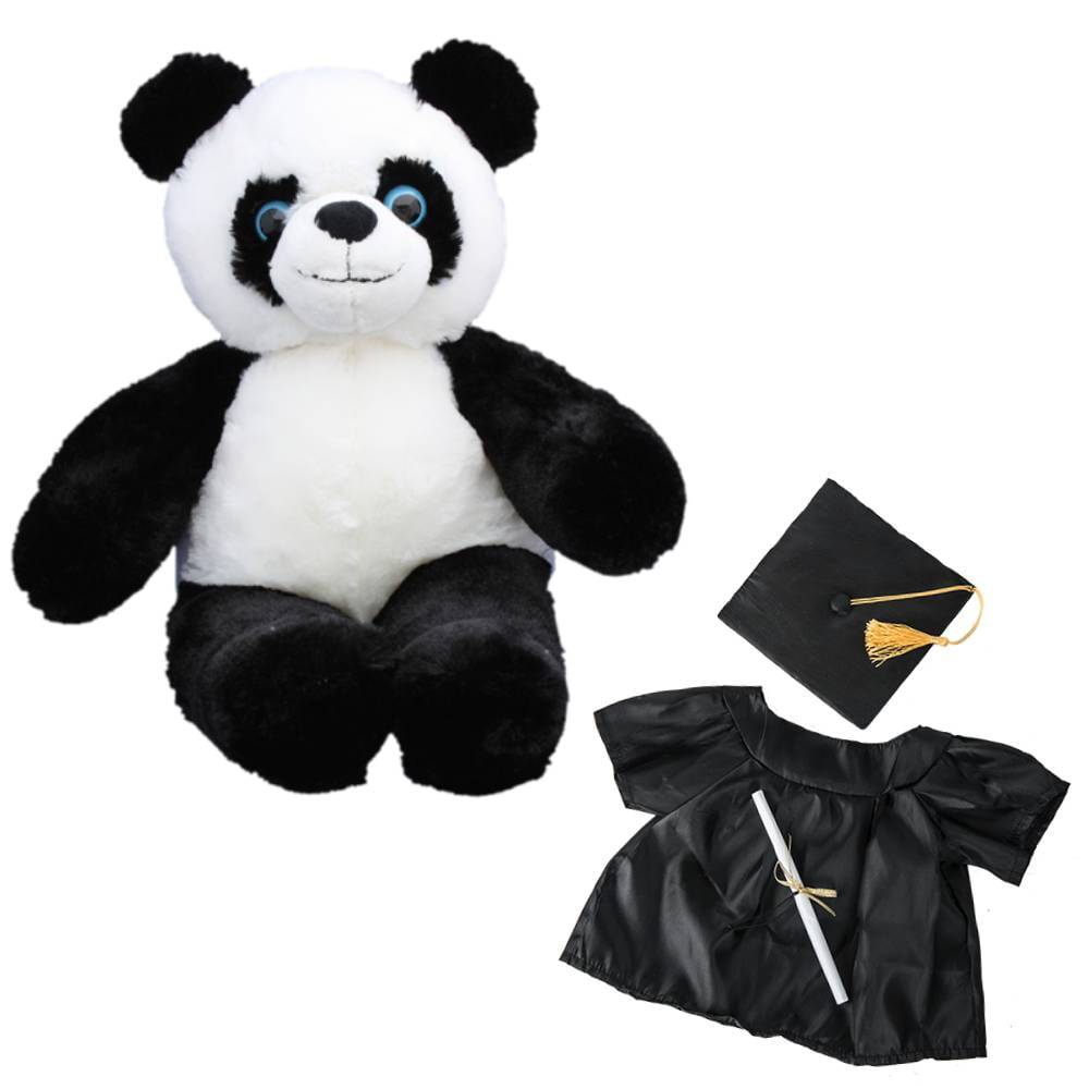Plush Gear 16" Bamboo the Panda Graduation Plush Stuffed Animal Toy in ...
