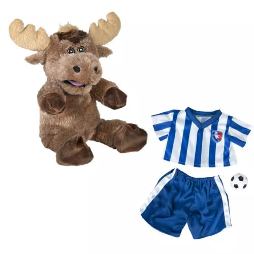 Plush Gear 16" Moose Plush in Soccer Uniform with Ball - Walmart.com