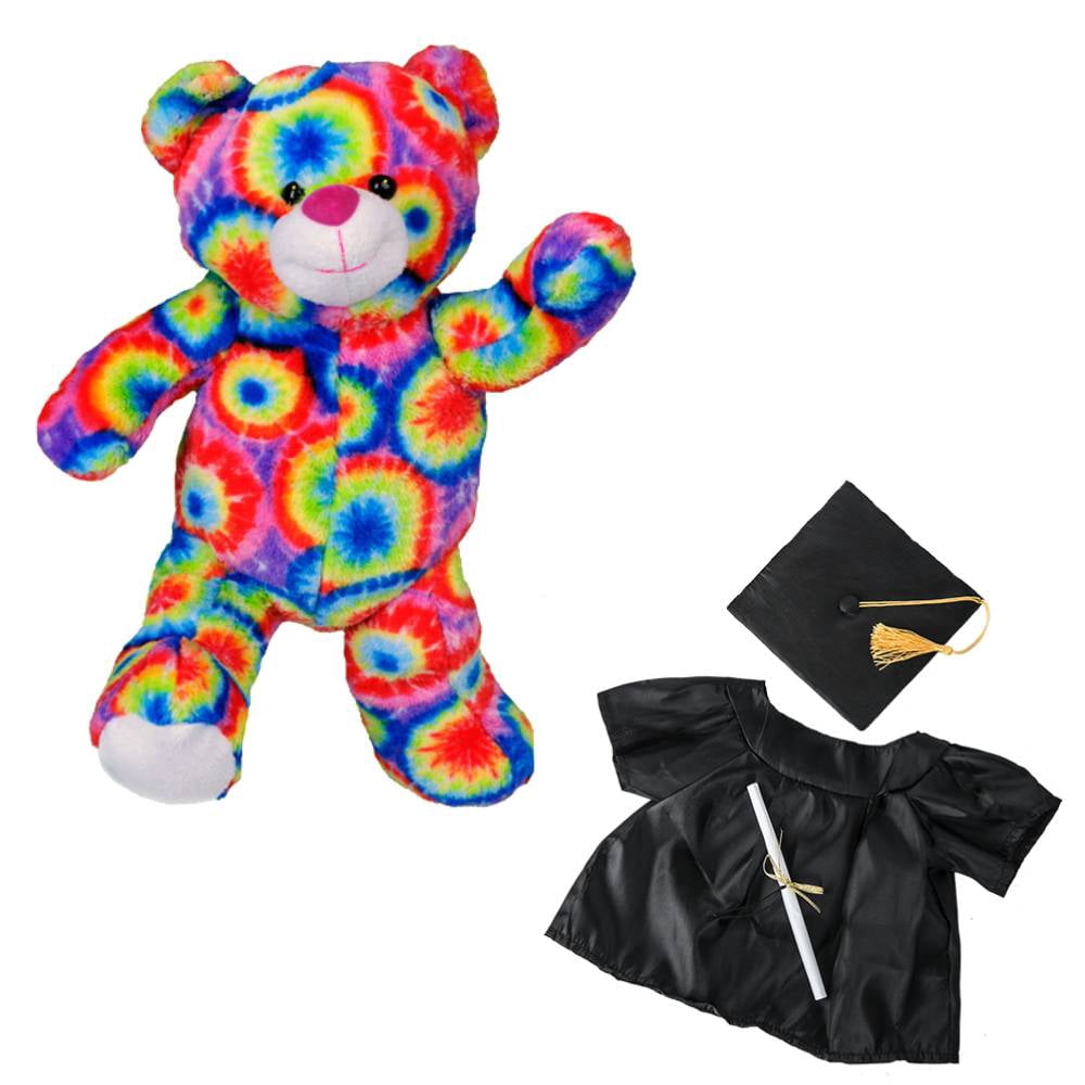 Plush Gear 16" Rainbows the Bear Graduation Stuffed Animal Soft Plush ...