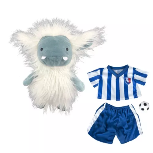 Plush Gear Brain Freeze Yeti 16" Plush Toy in Soccer Uniform with Ball ...