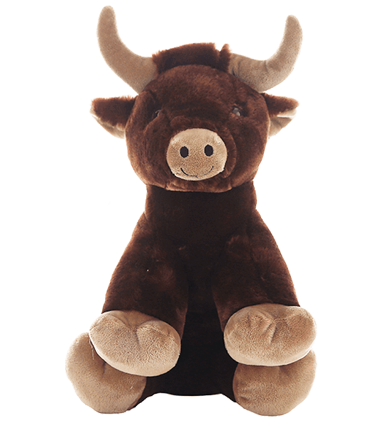 8-Inch Wizard Burt The Bull Plush Toy in Magical Blue Wizard Costume ...