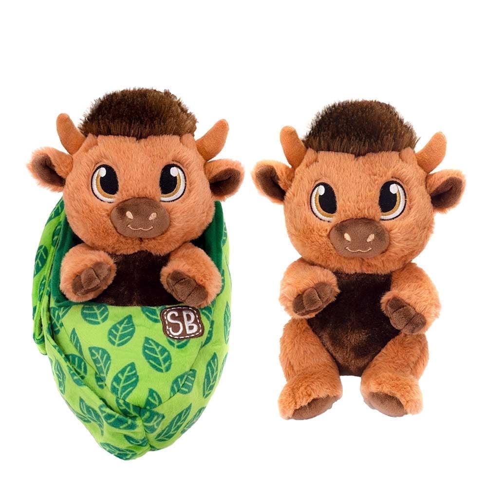 Plush Gear 9.5 inch Swaddle Babies Cuddle Bison in Sling - Adorable ...