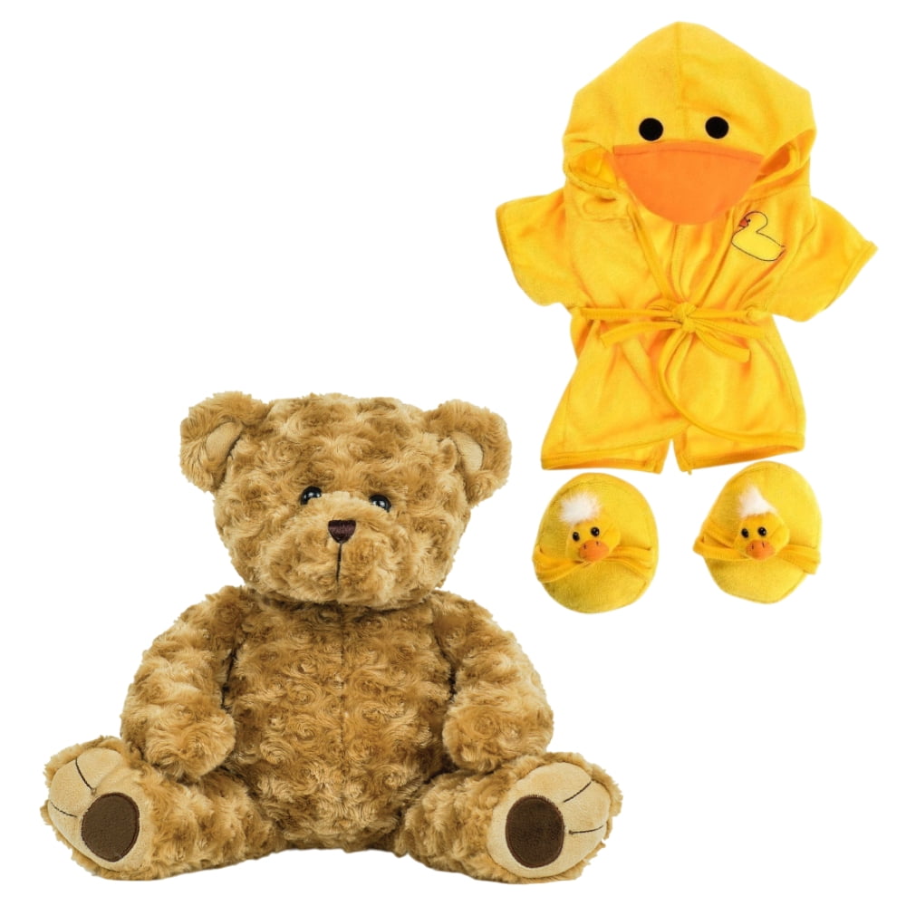 Plush Gear Archie The Twist Bear 16 inch with Duck Robe & Slippers ...