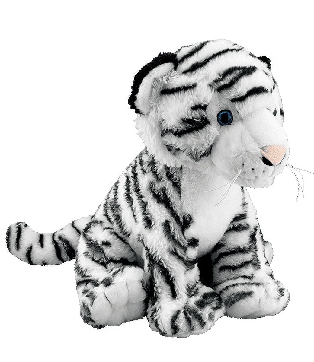 Plush Gear 16" White Tiger Stuffed Animal Soft, Cuddly Plush Toy for ...