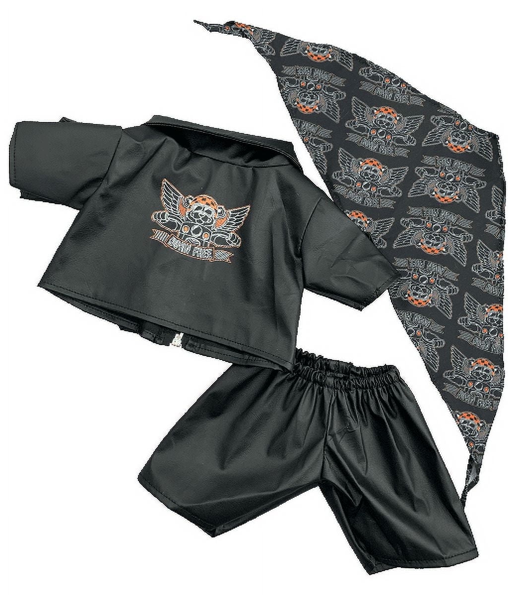 Plush Gear Biker King of the Road Outfit for 6"-10" Stuffed Animals ...