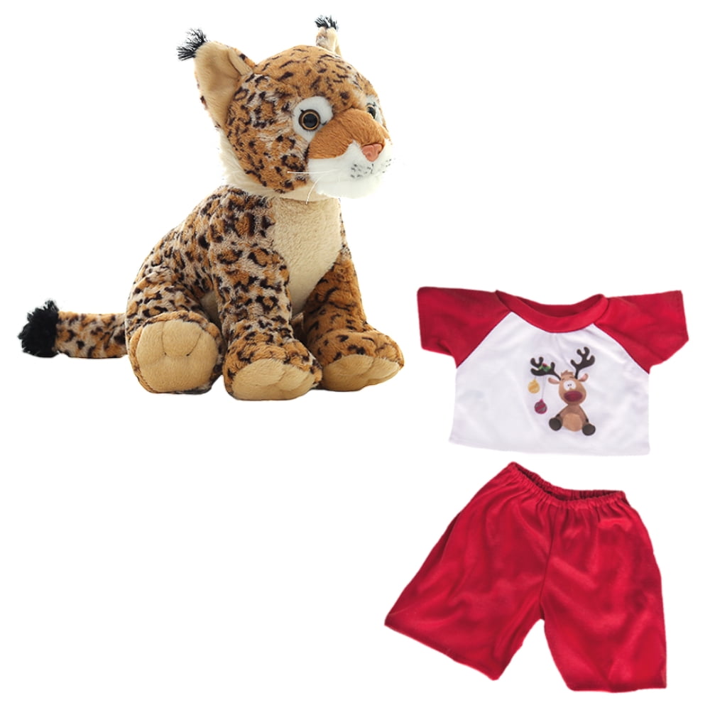 Plush Gear Bob The Big Cat with Reindeer PJ for Stuffed Animal Outfit ...