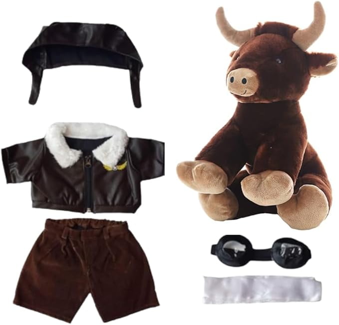 Burt the Bull Plush Toy in Pilot Outfit for Playgrounds - Walmart ...