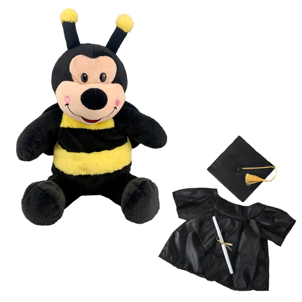 Plush Gear Buzz the Bee 16" Plush Toy with Graduation Gown – Gift for ...