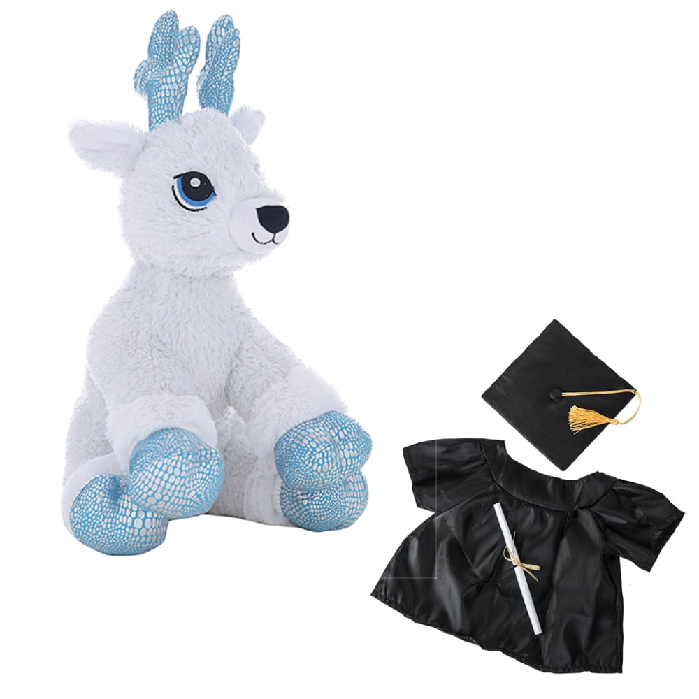Plush Gear Flash the Reindeer 16" Plush Toy with Graduation Gown for ...