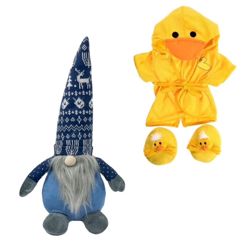 Plush Gear Hanukkah Gnome 16 Inch with Duck Robe & Slippers Plush Toy ...