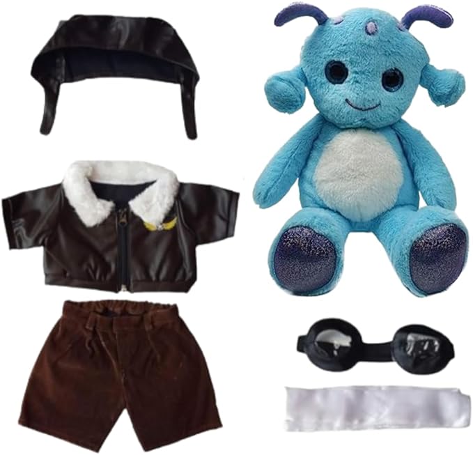 Plush Gear Jupiter the Alien with Pilot Outfit Helmet Goggles and Scarf ...