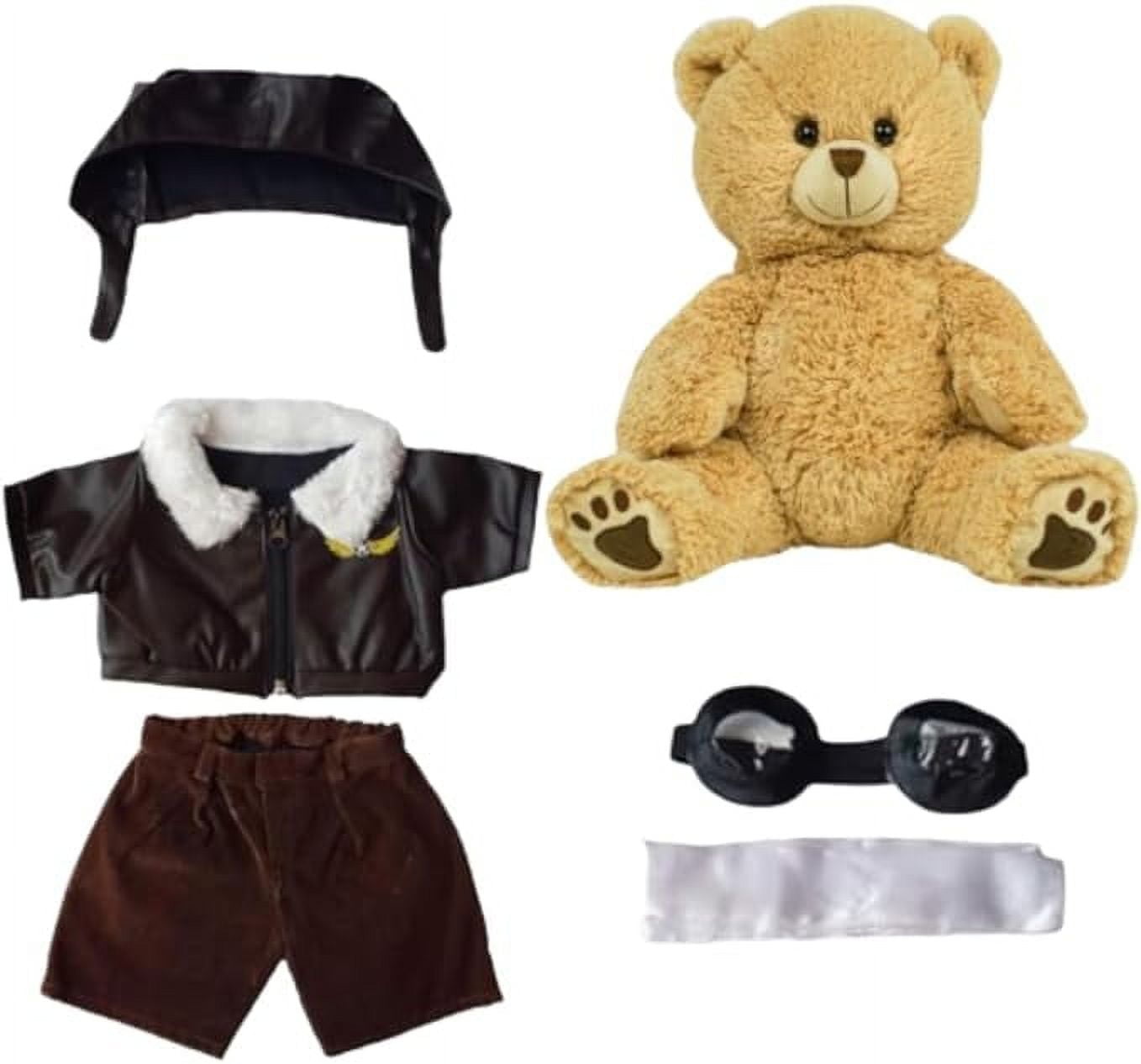 16" Rhodes The Long Hair Bear with Pilot Outfit & Goggles - Plush ...