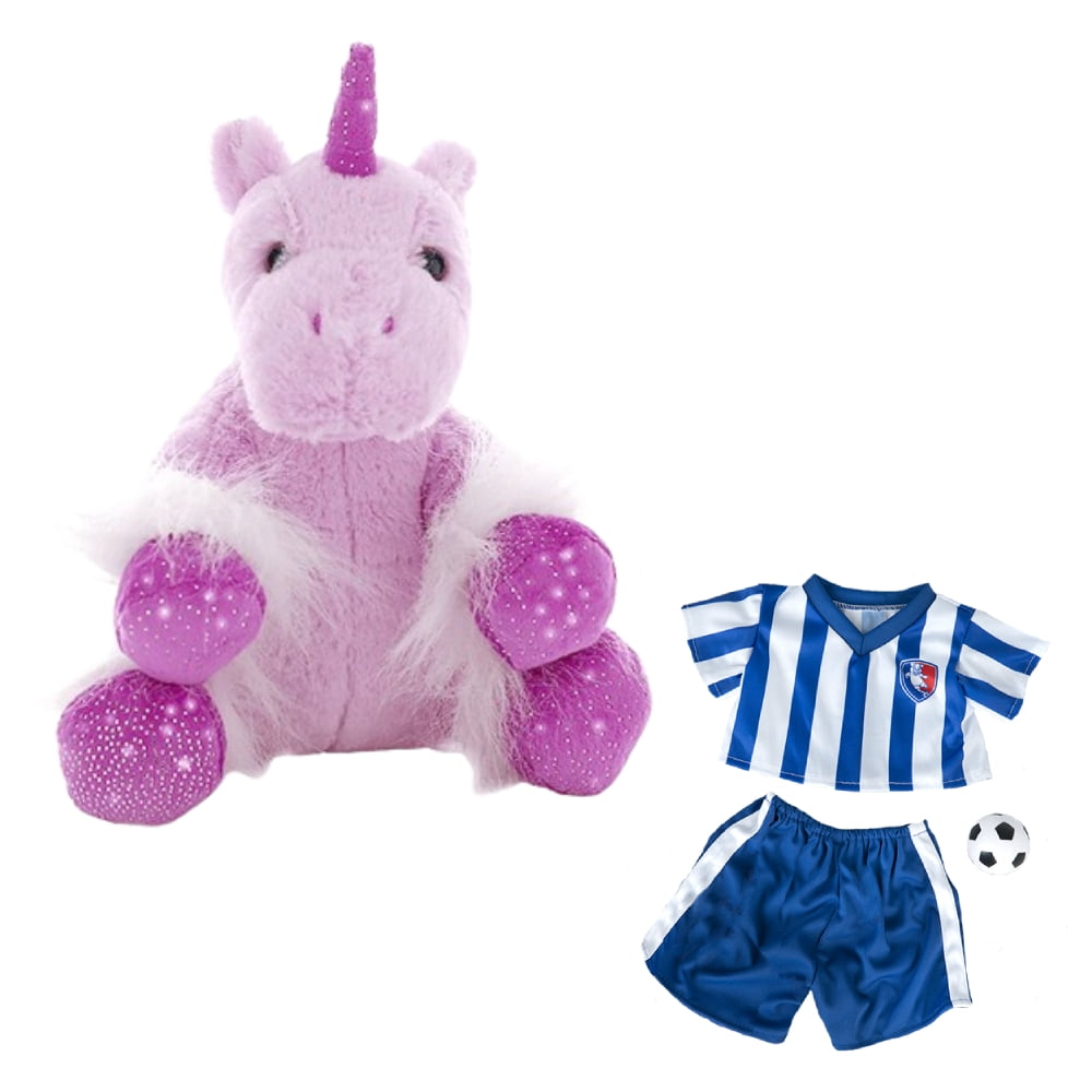 Plush Gear Mystic the Unicorn 8" Plush Toy in Soccer Uniform with Ball ...