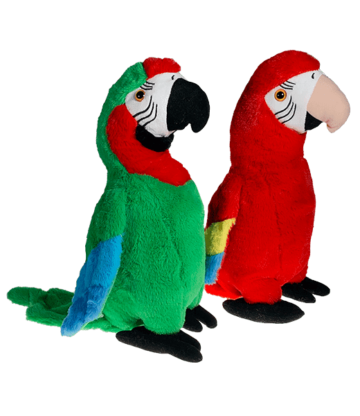 Plush Gear 16" Colorful Parrot Stuffed Animal Soft Plush Bird Toy ...