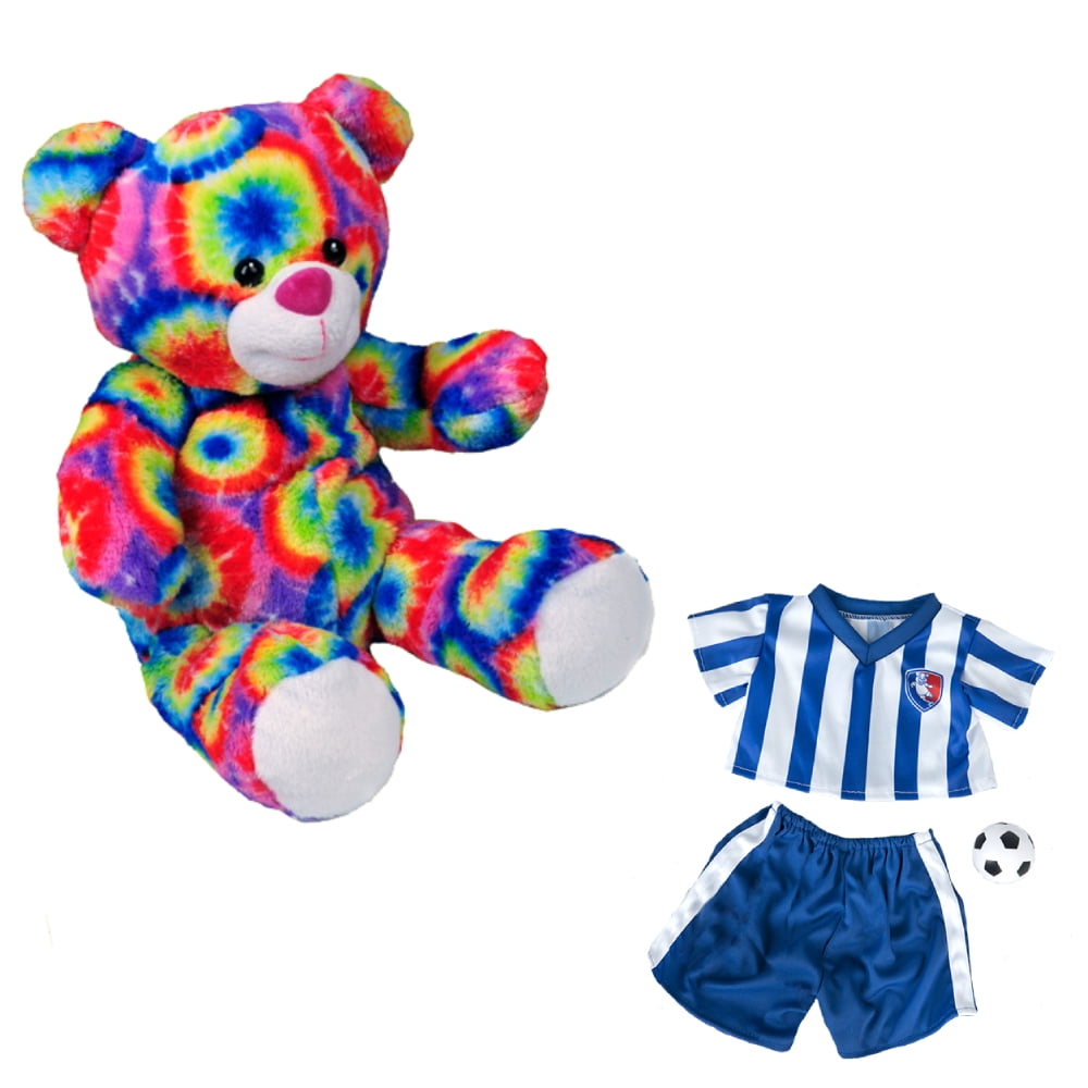 Plush Gear Rainbows Bear 8" Plush Toy with Soccer Uniform & Ball ...