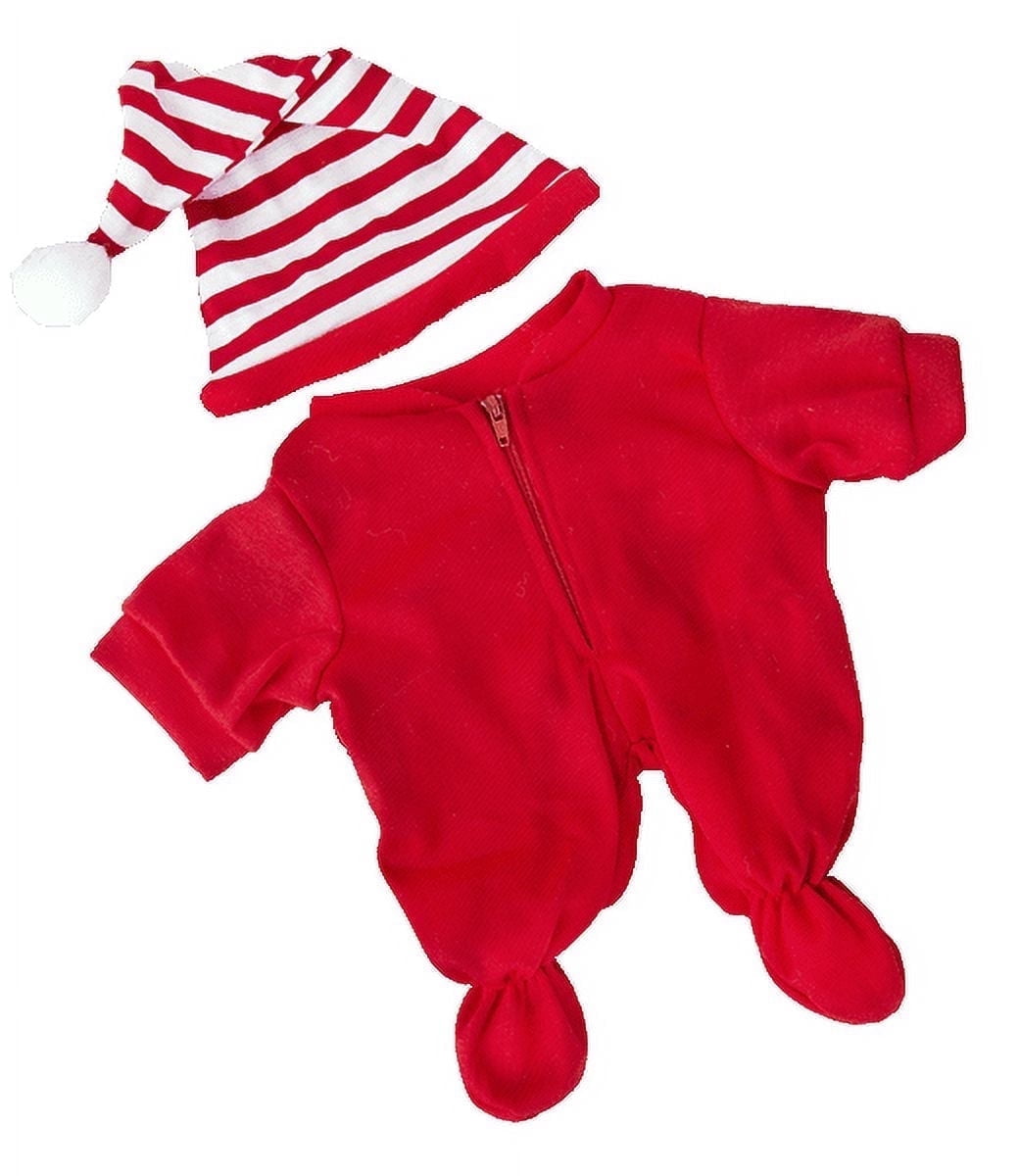 Plush Gear Red Drop Seat Pajamas & Cap Sleepwear Outfit for 6"-10 ...