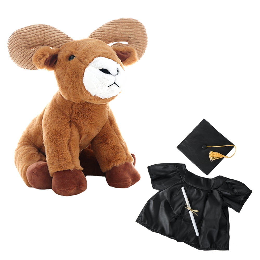 Plush Gear Roger the Ram 16" Stuffed Animal with Graduation Gown ...